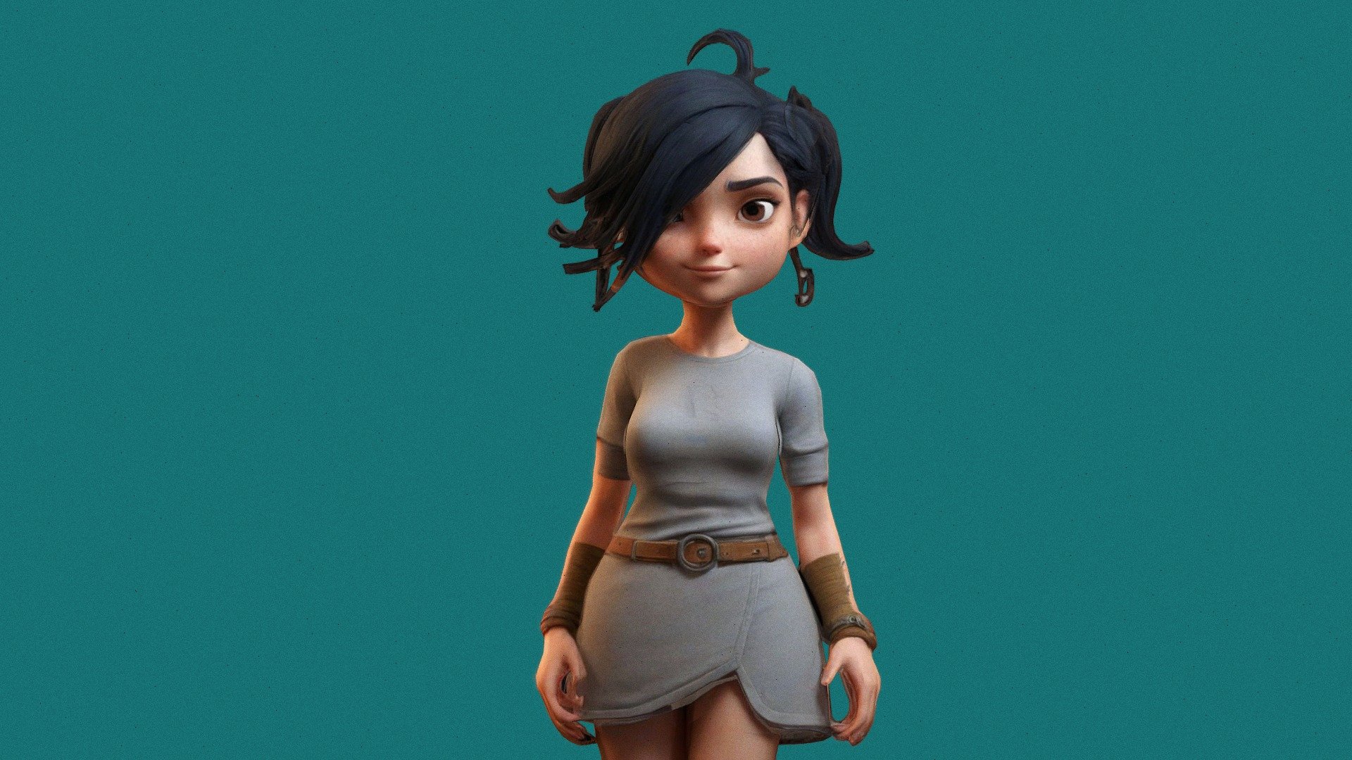 Female Character Freedownload - Download Free 3D model by Eclipse 3D ...