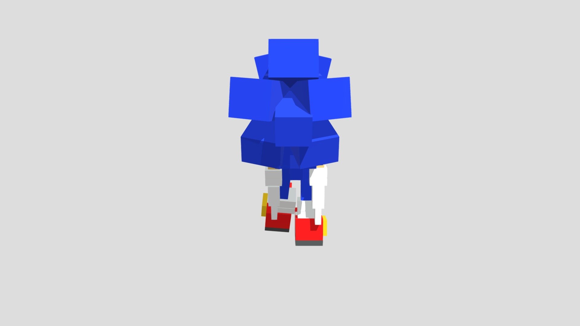 Sonic the Hedgehog- Made in Blockbench - Download Free 3D model by ...
