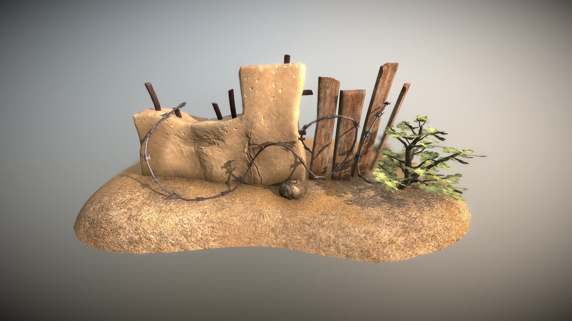Environment Prop - Wall Cover - 3D model by Bo Chicoine (@BoChicoine ...