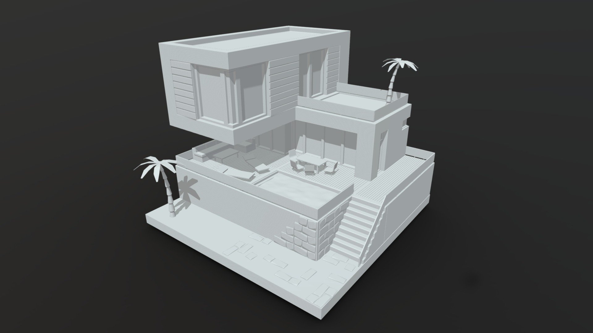 Summer House - Download Free 3D model by Vladyslav Holhanov ...