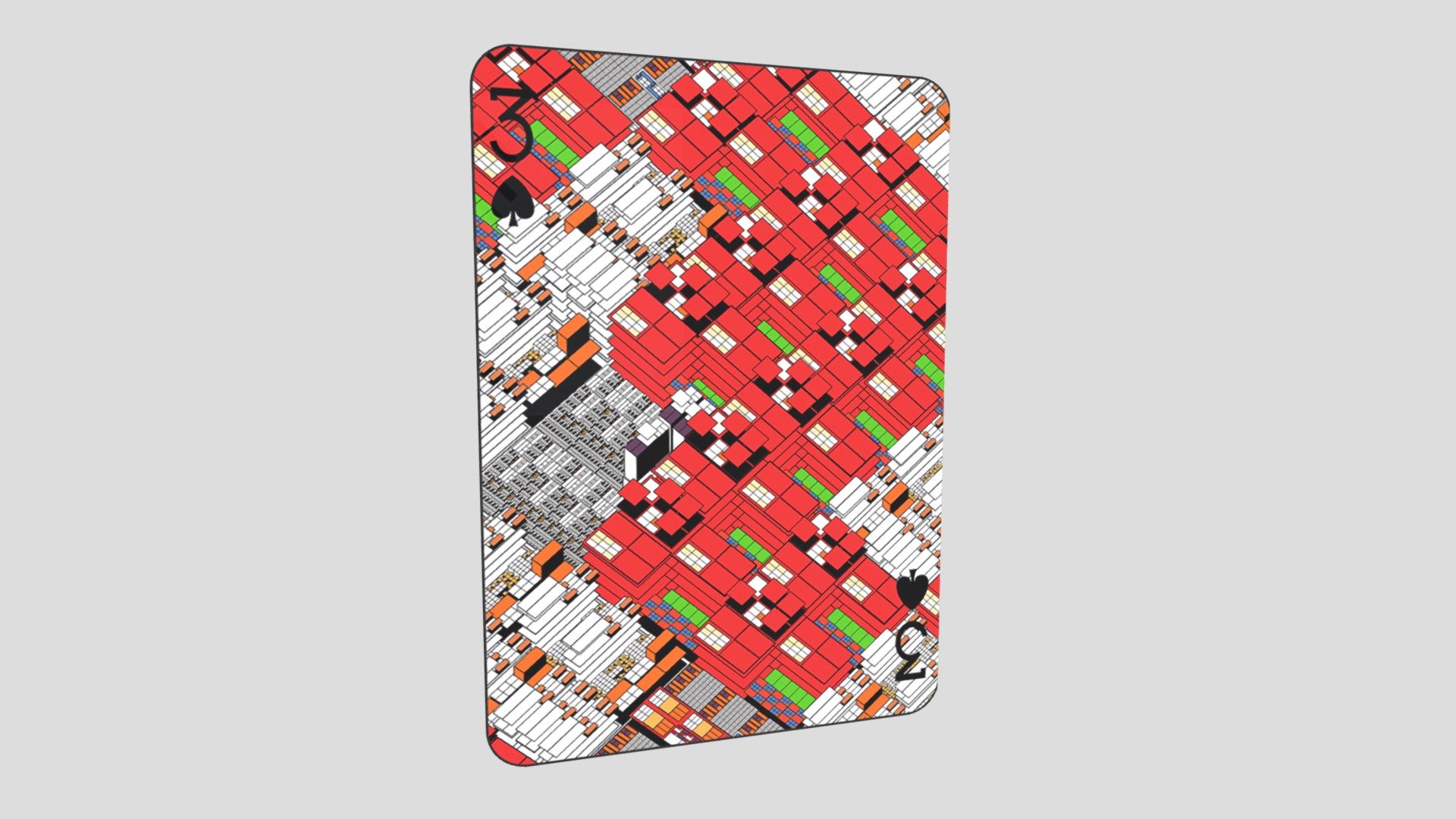 3 of Spades, Decagon #161 - 3D model by MorpheusSomnia [ac51a38 ...