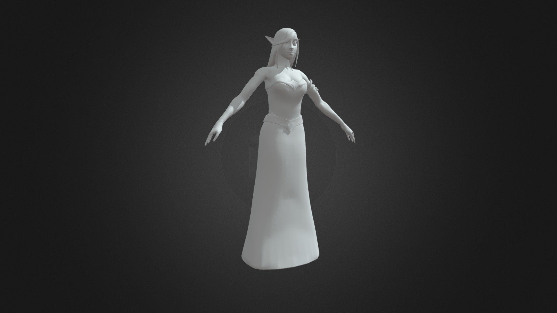 Stylized Elf - 3D model by cyberwolfart [ac52718] - Sketchfab