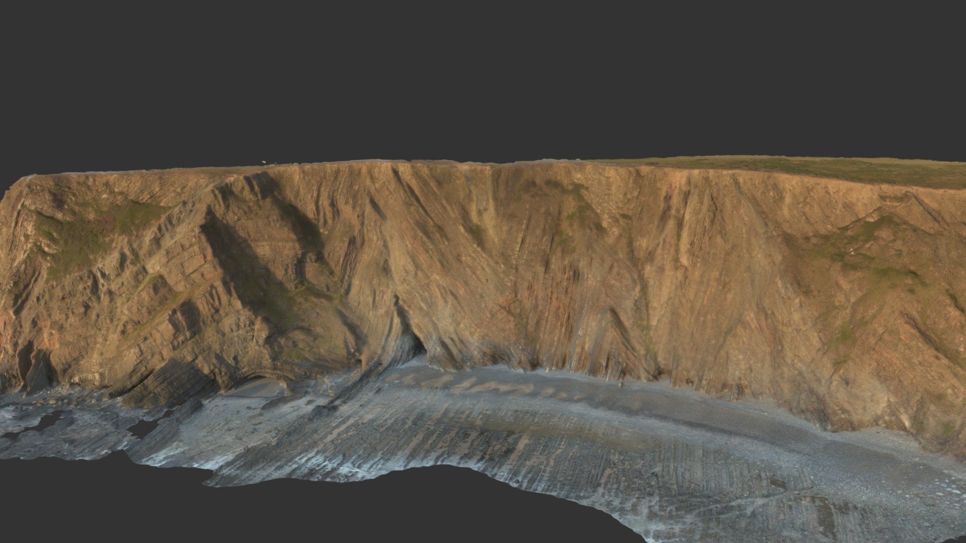 Hartland Quay chevron folds - 3D model by Carl Stevenson (@stevenct ...