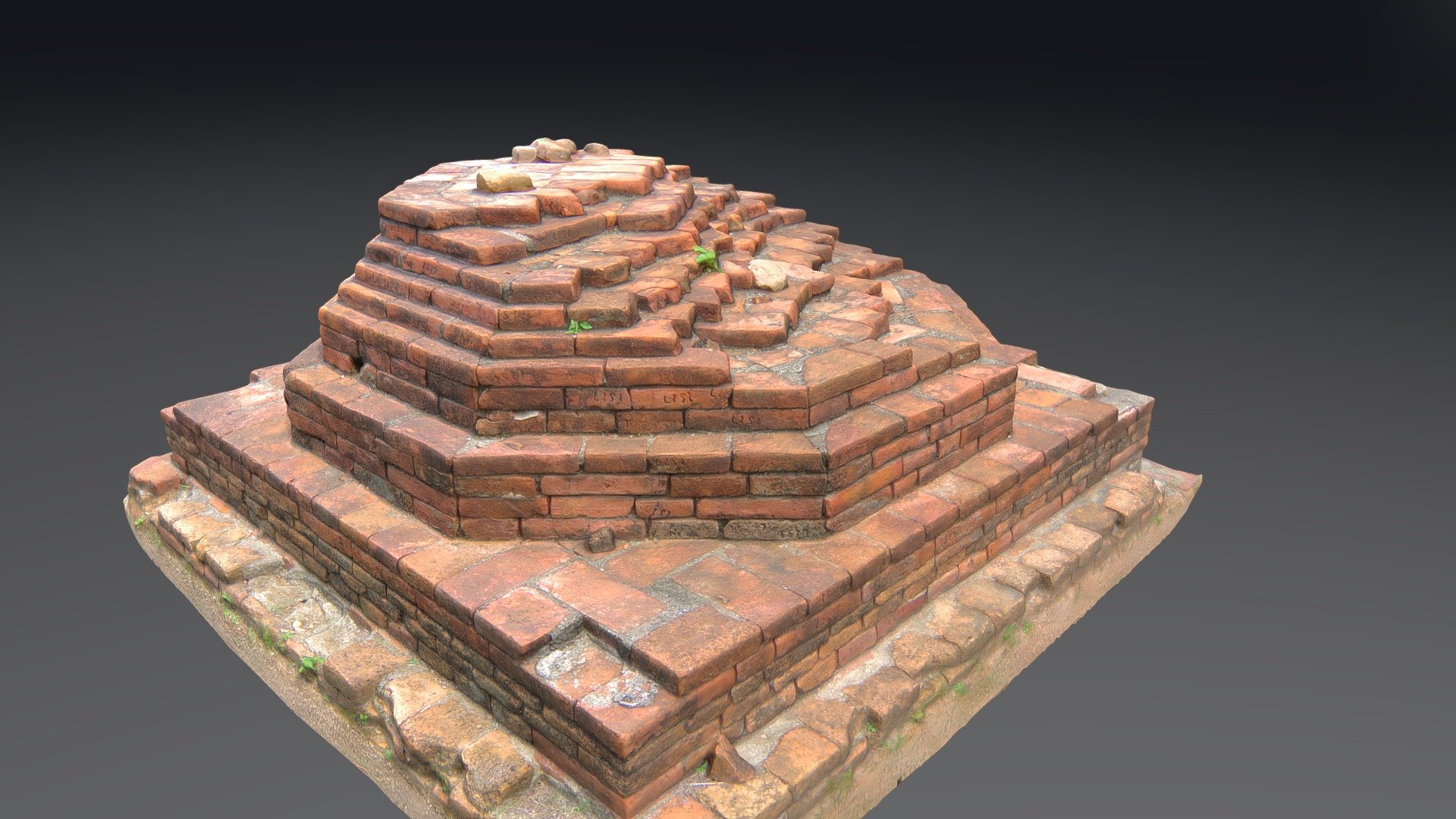 Brick Pillar Base - 3D model by siebencorgie [ac53de8] - Sketchfab
