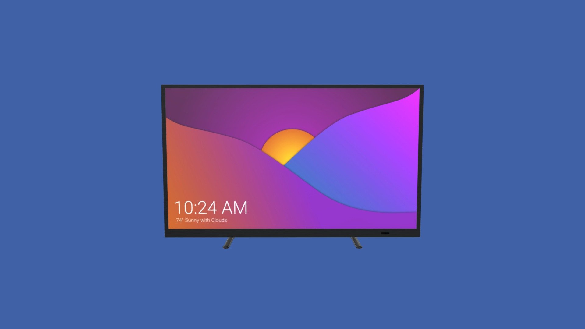Unbranded 60 inch Flat Screen TV - Buy Royalty Free 3D model by ...