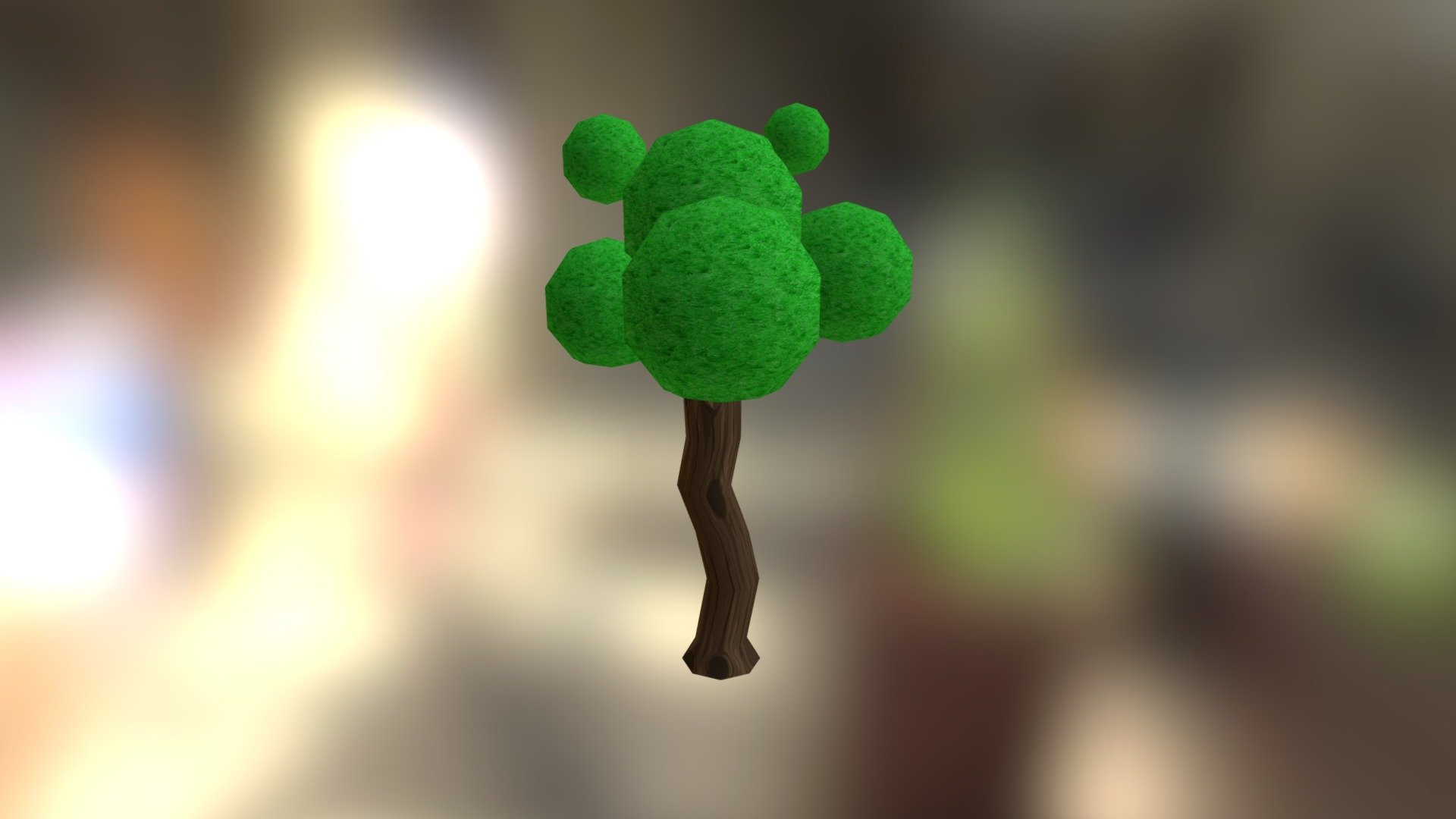 Tree Cartoon - 3D model by dylan86 [ac5a23c] - Sketchfab