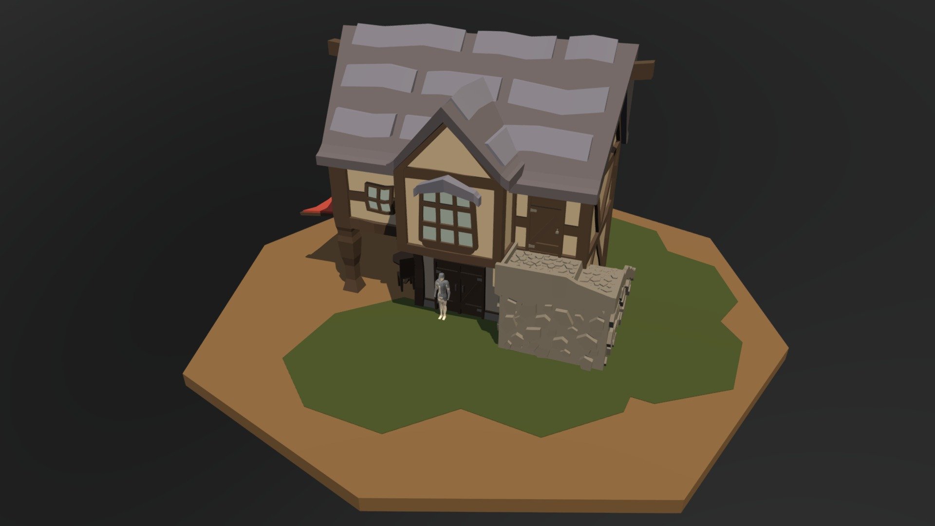 Low Poly Building - 3D model by playerDeer [ac5f3e2] - Sketchfab