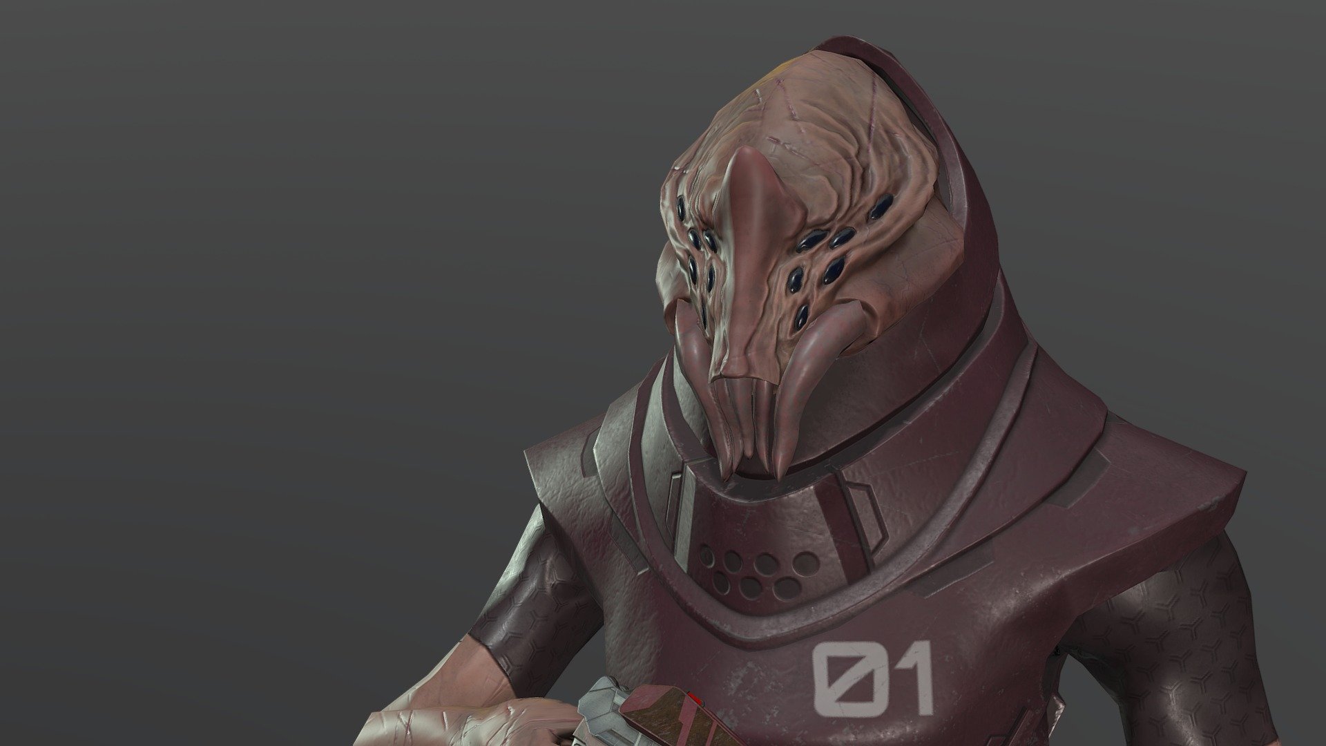 Alien soldier - 3D model by Becquerel1 [ac5f4c4] - Sketchfab