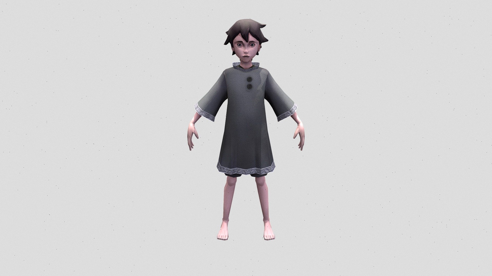 Victorian Child - Low Poly Character Model - Download Free 3D model by ...
