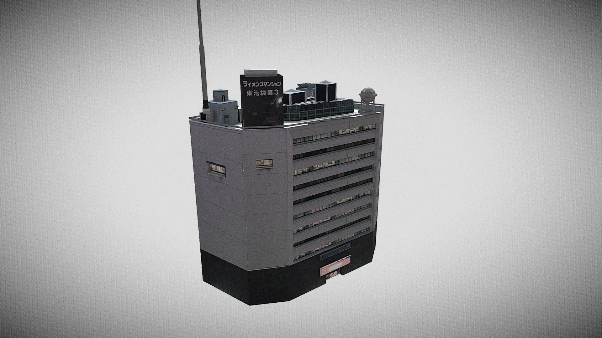 Tokyo building - 3D model by Anticipateants [ac63d3b] - Sketchfab