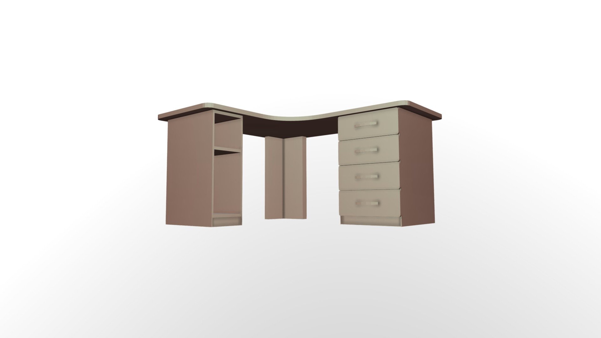 Computer Desk - 3D model by MusaDurdibayev [ac651b2] - Sketchfab
