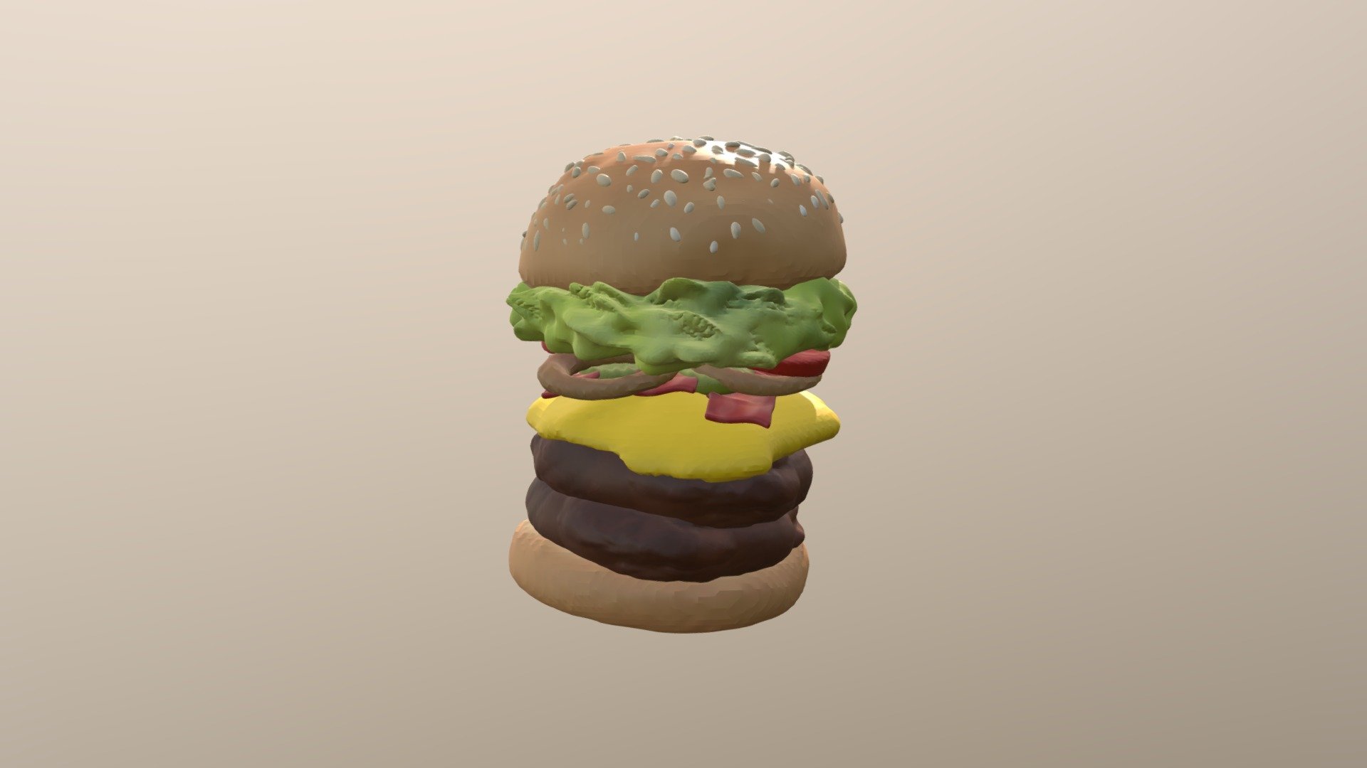 Burger 1 - 3D model by CJ Boucher (@cgguy) [ac664aa] - Sketchfab