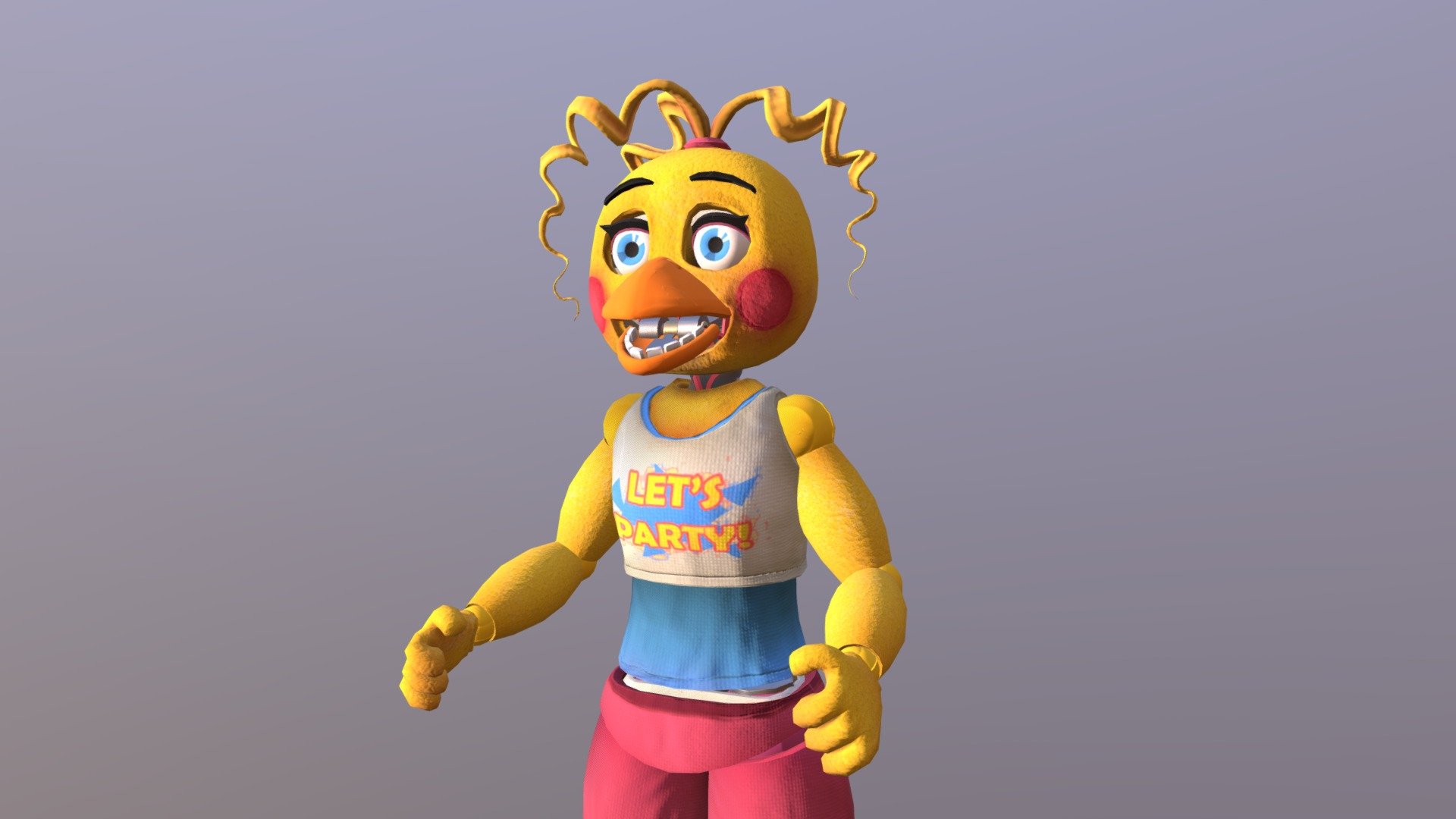 Gen 2 Chica, 1987 - (FNAF Rewritten) - Download Free 3D model by Dot-e ...