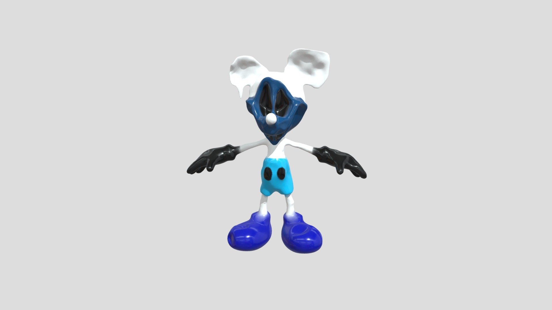 Decaying photo negative mickey - Download Free 3D model by Willy ...