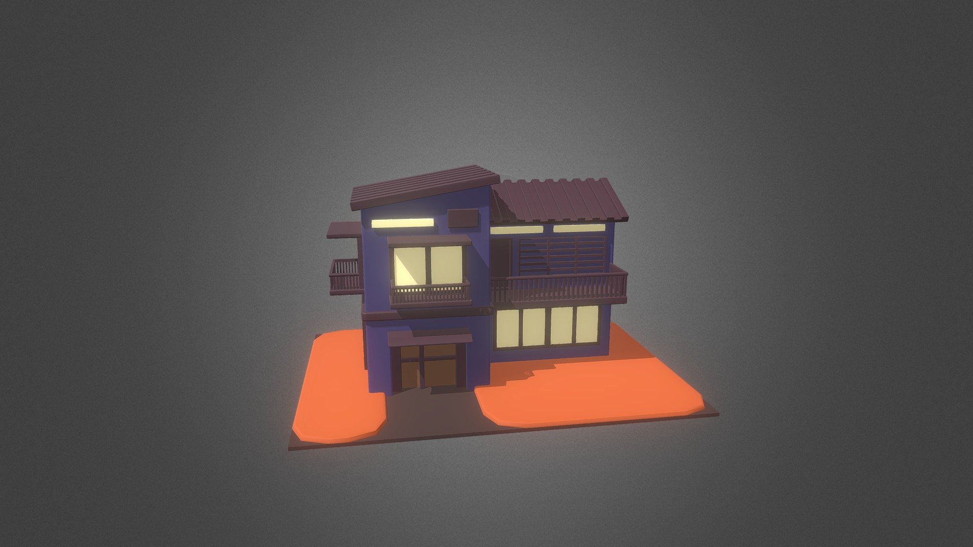 Low Poly House - 3D model by IAvocadoI (@iii.avokado.iii) [ac70b81 ...