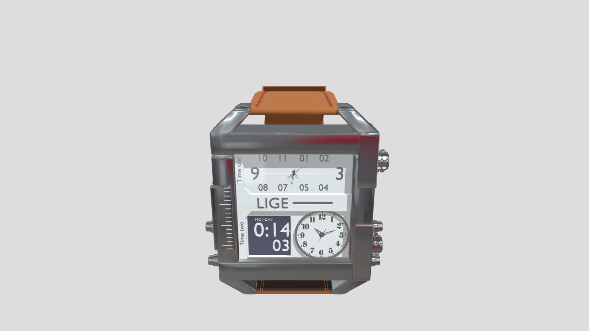 Dexter square watch - Download Free 3D model by porut4ik1994 [ac722f1 ...