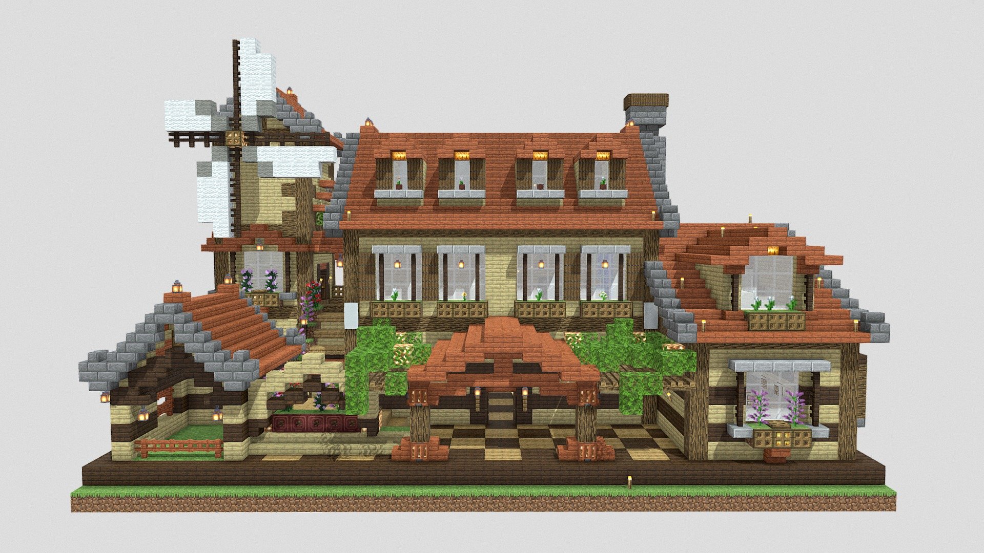Minecraft XKZH.FUN Architect's work 0003 - 3D model by Esfinges ...