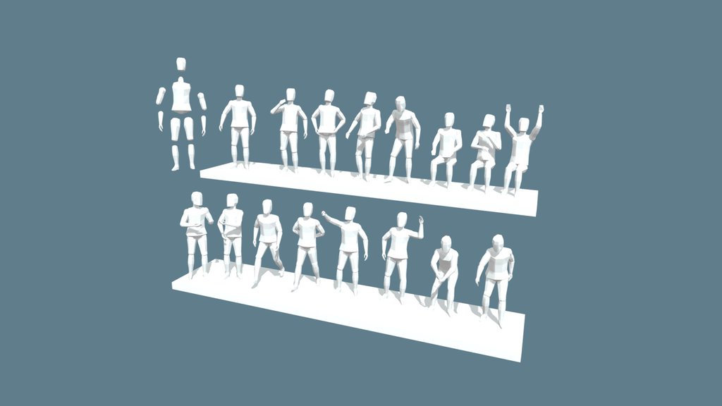 Human poses - A 3D model collection by Chrisjan Peterse ...