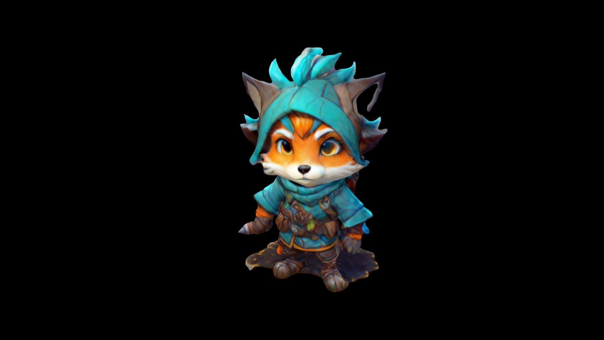 a fox dressed as a hunter the fox is wearing a b - Download Free 3D ...