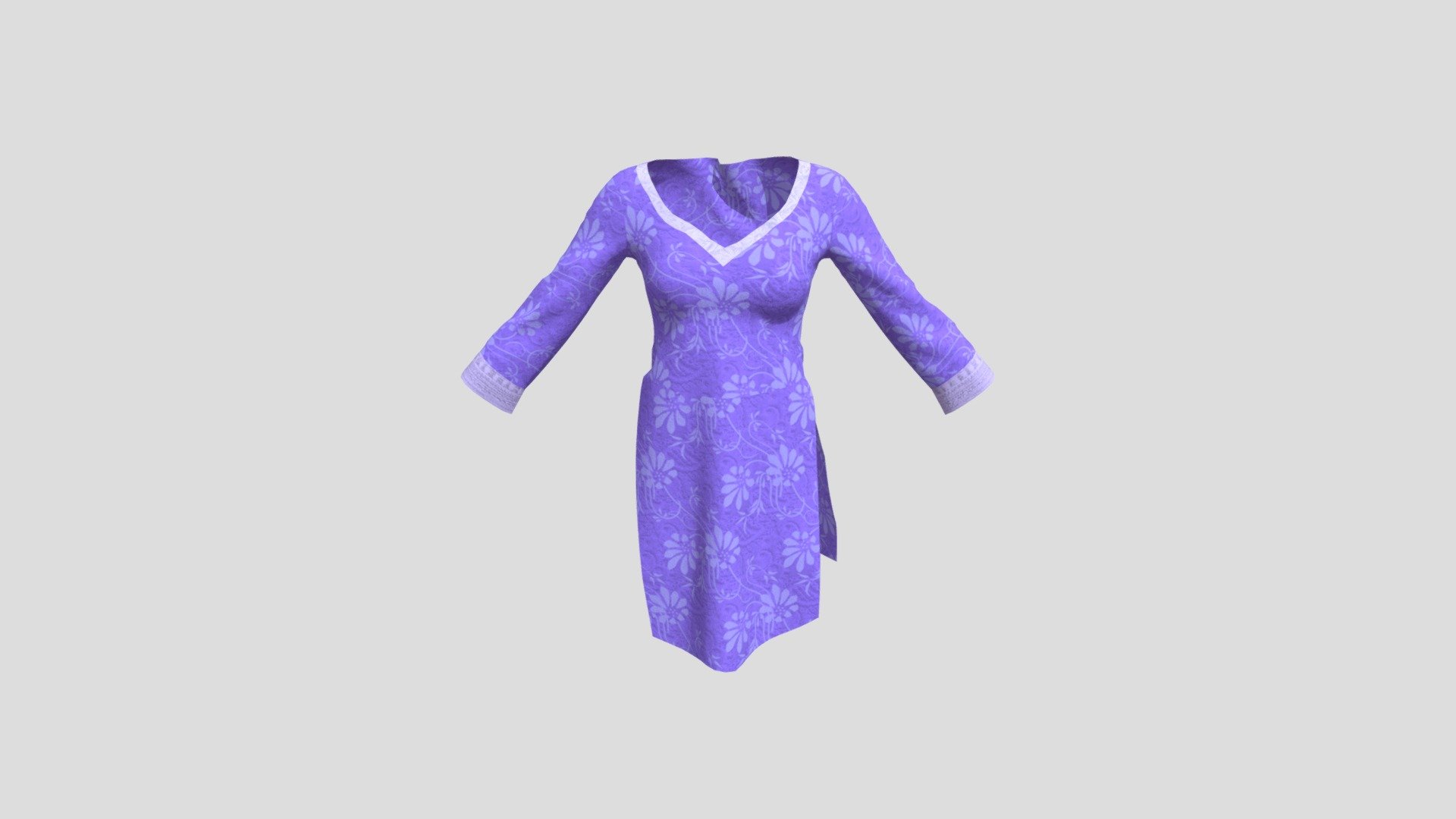 Indian Kurti - 3D model by Pradumantripathi [ac764ae] - Sketchfab