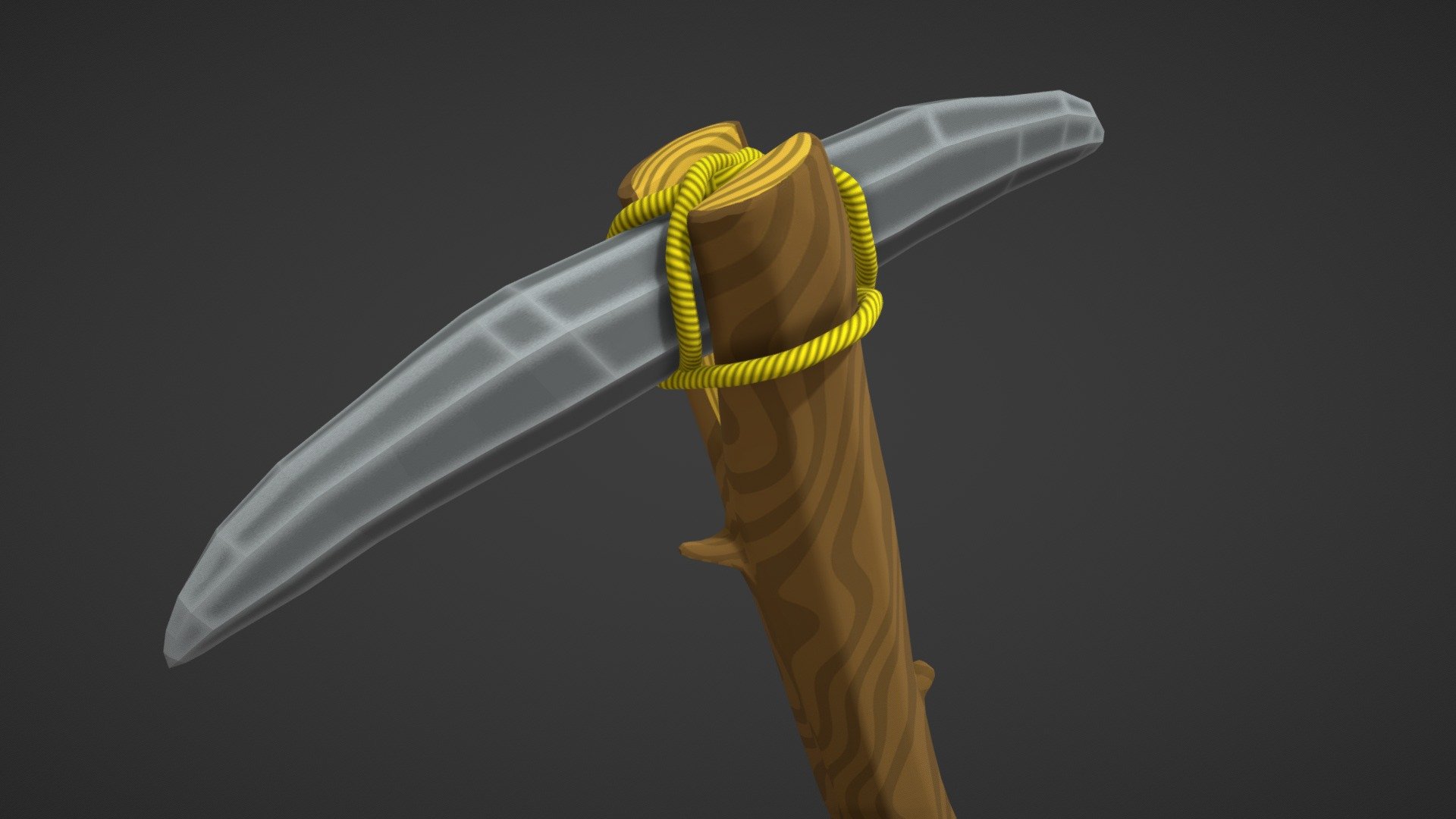 Stylized Stone Pickaxe - Download Free 3D model by Kandux [ac77a3d ...