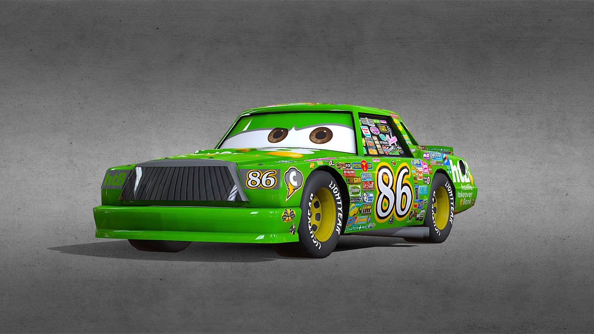 Chick Hicks - Download Free 3D model by DinseyPixarCarsModels [ac77efd ...