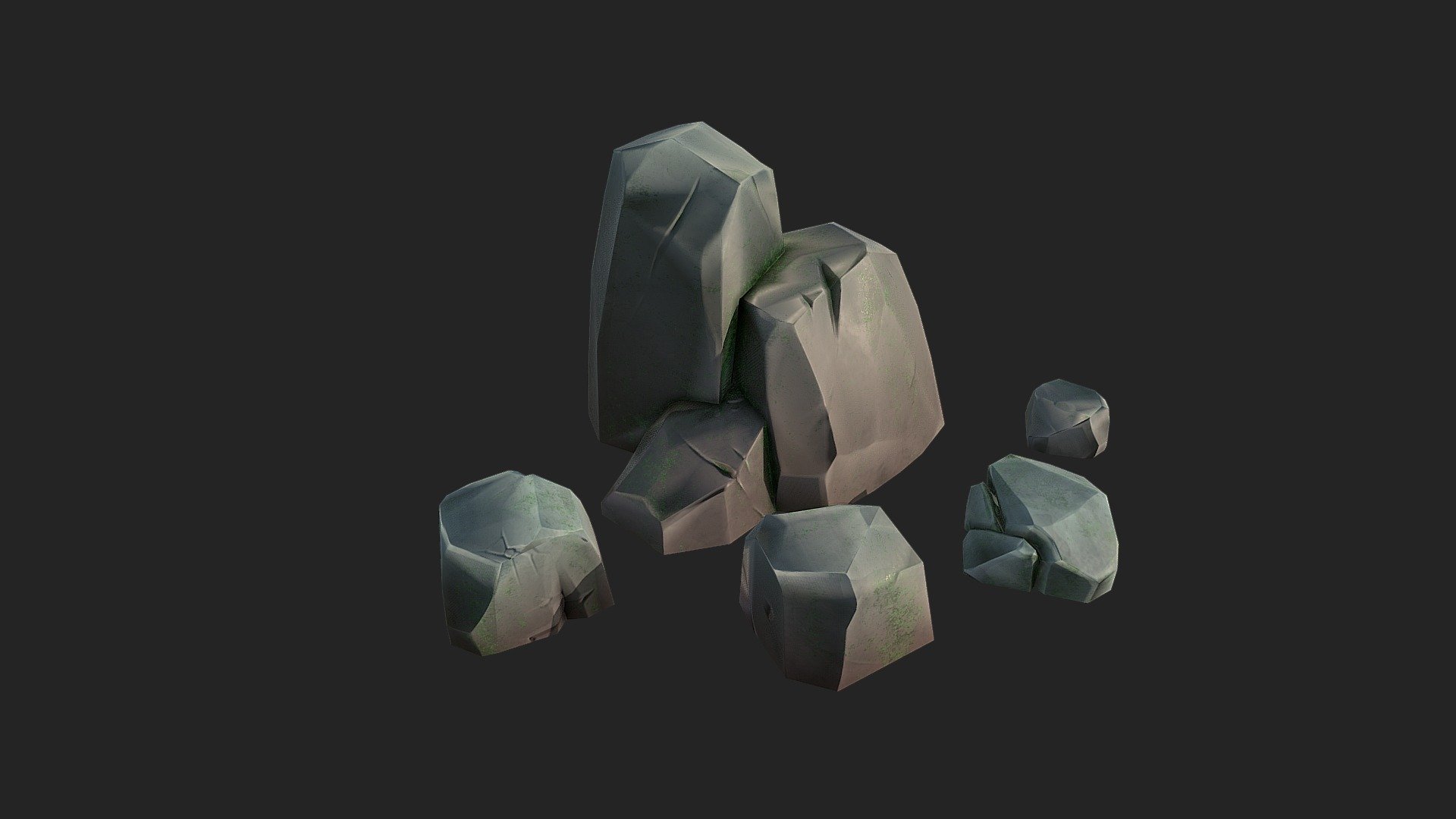Stylized Rocks - Buy Royalty Free 3D model by MarcRojas [ac77fb5] - Sketchfab Store