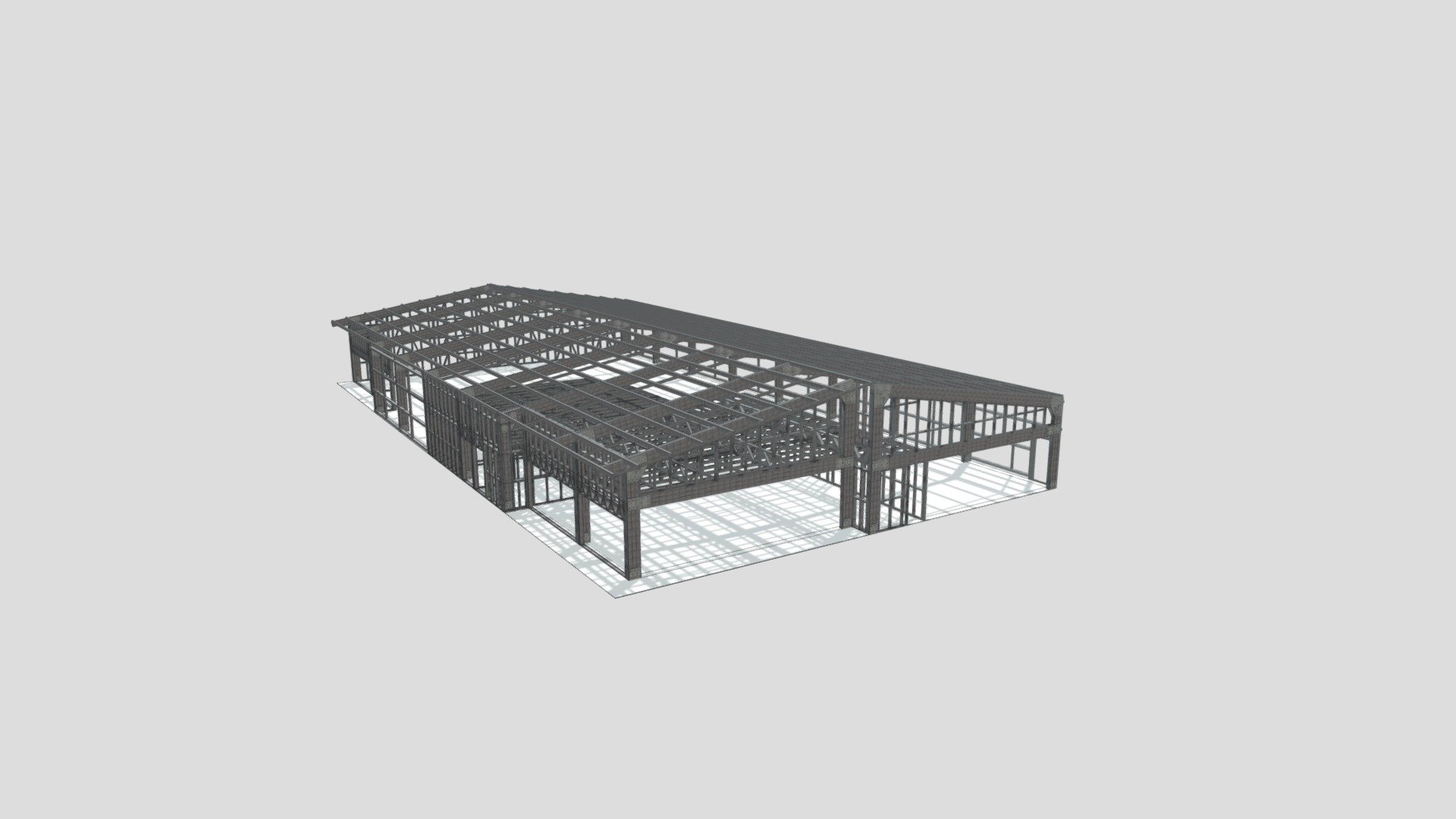 40 x 21m Shed Concept - 3D model by Central Steel Framing ...
