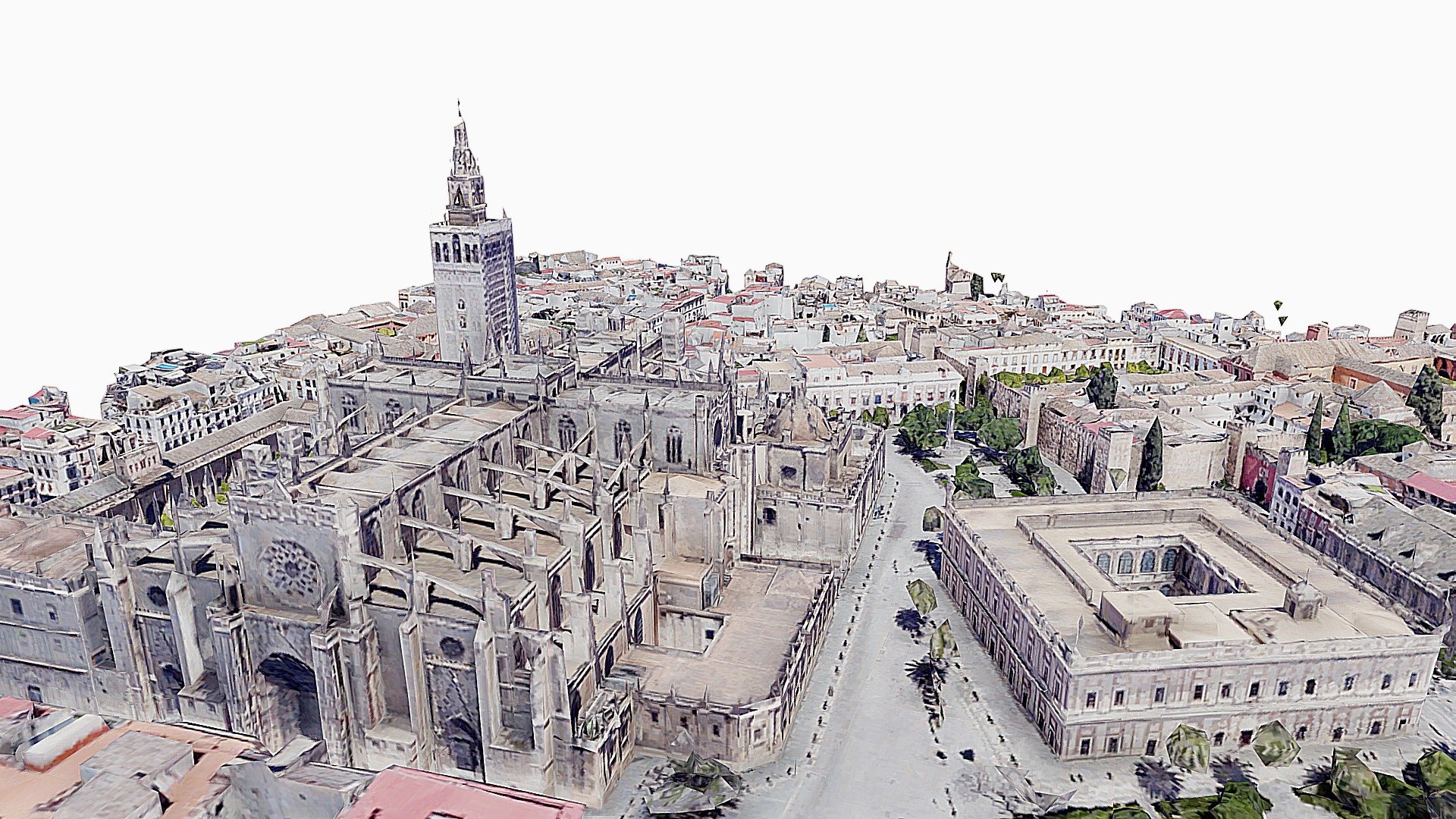 Seville Cathedral,giralda,palace,scan,map - 3D model by SENSIET ...
