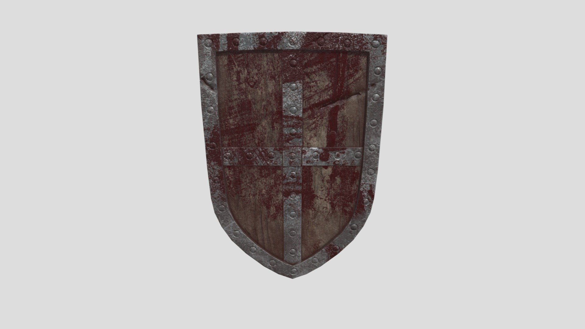 Low Poly Damaged Medieval Shield - Download Free 3D model by Artyooooom ...