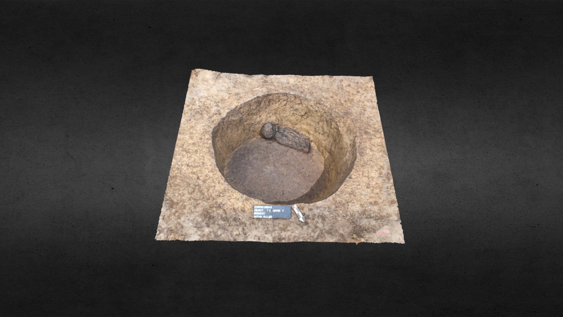 ZAV D35 - obj. 072 - hrob 7 - 3D model by Centre of field archaeology ...