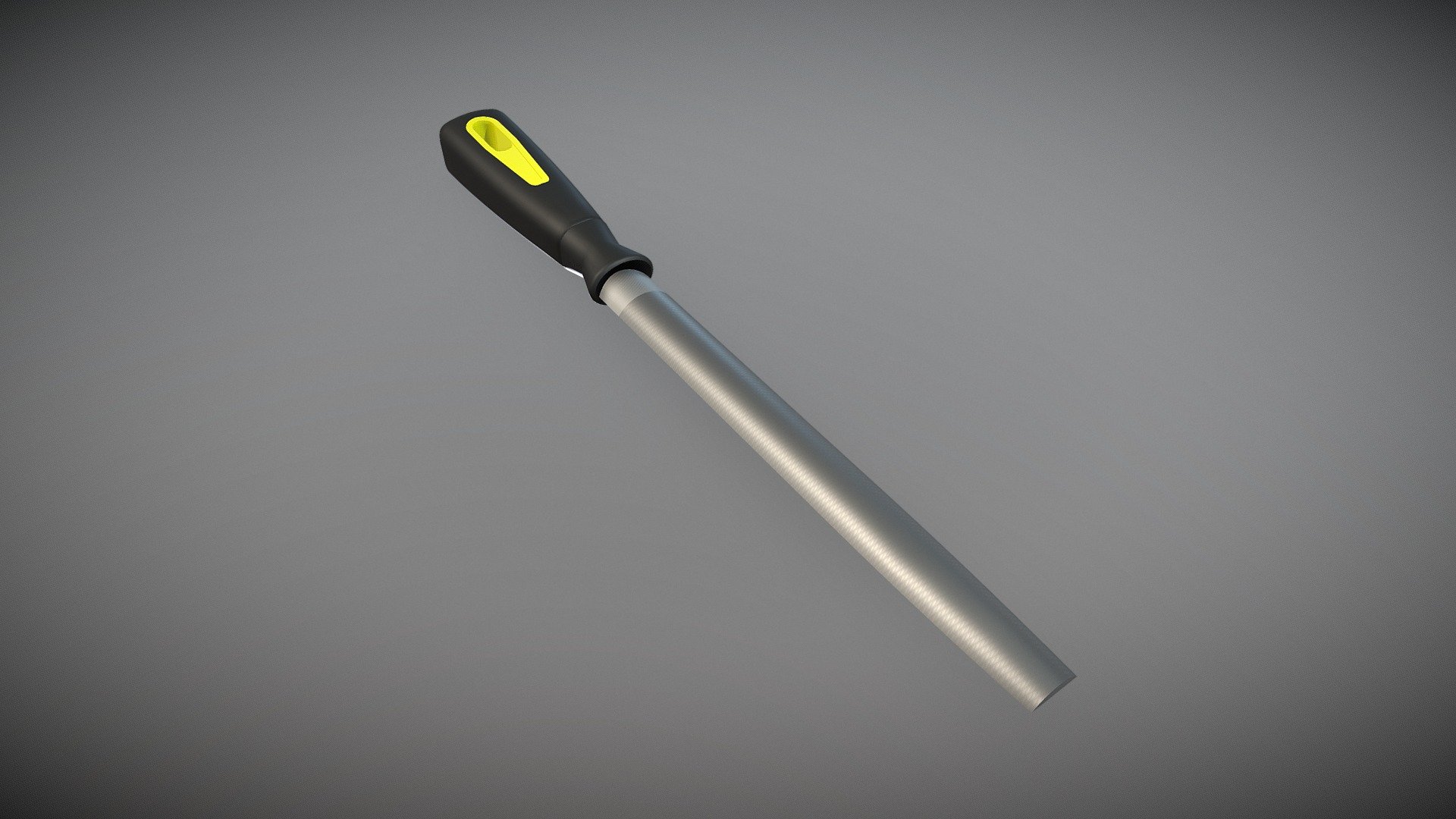 Halfronde vijl voor metaal - 3D model by Stichting Consortium ...