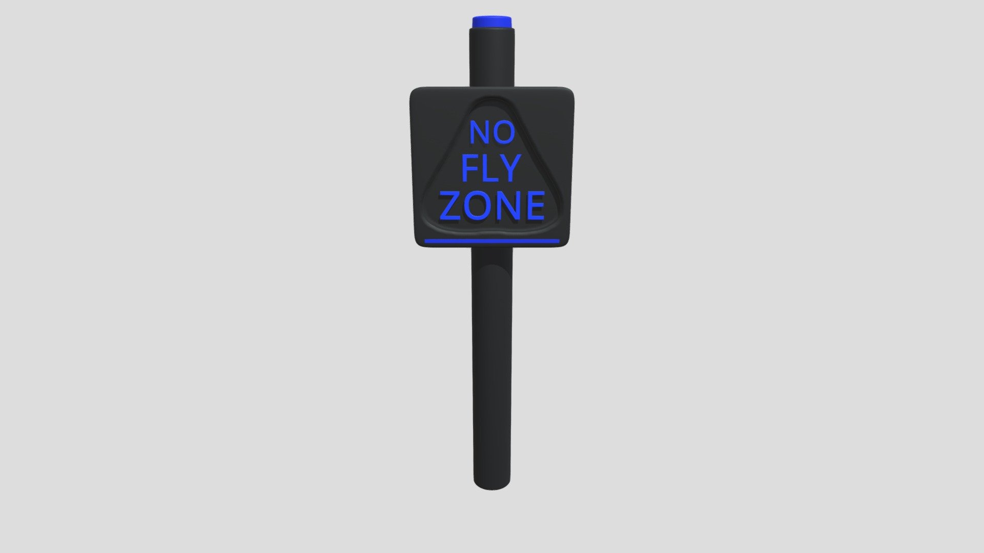 STOP SIGN - NO FLY ZONE - Download Free 3D model by IGrimzy [ac84a9d ...