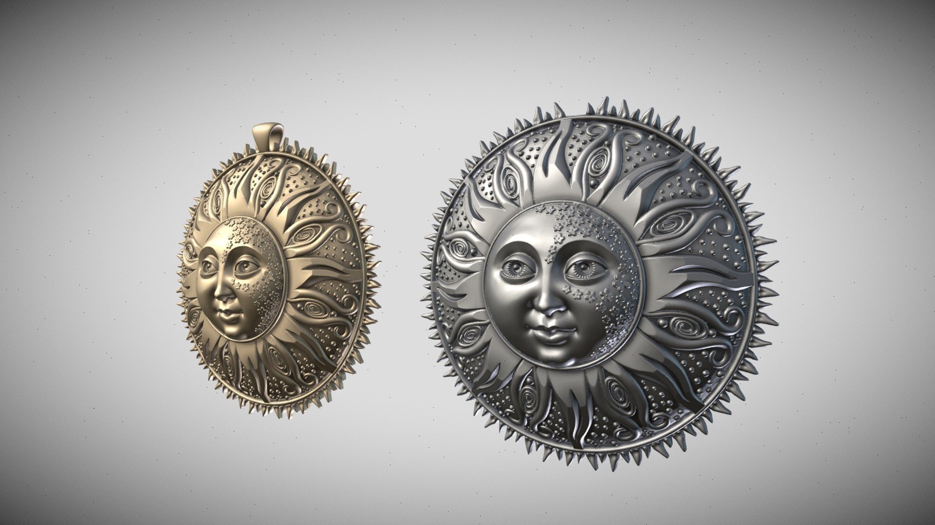 New Age Medallion Sun - Buy Royalty Free 3D model by spartankaKst ...
