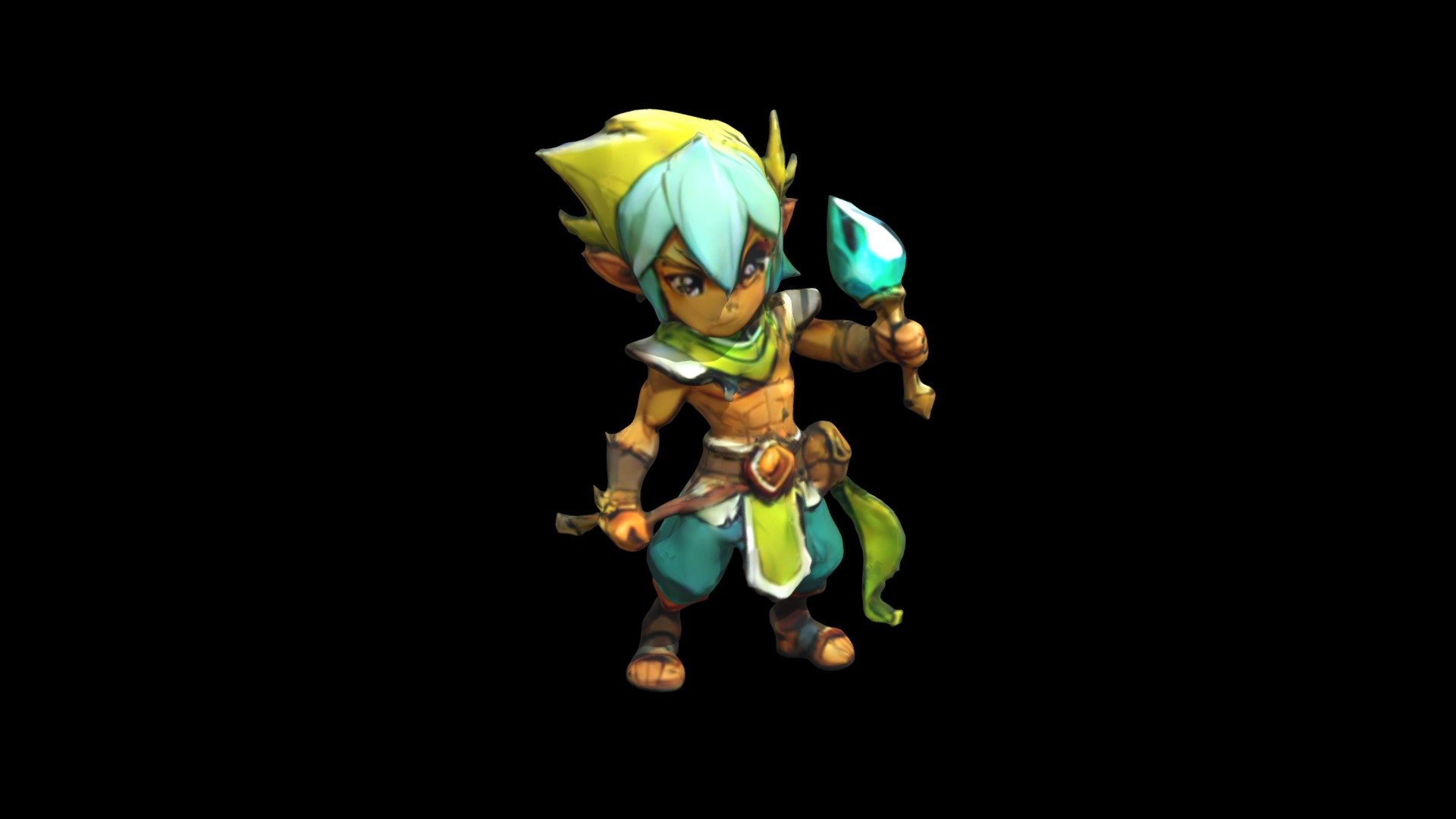 An illustration of Link from The Legend of Zelda - Download Free 3D ...