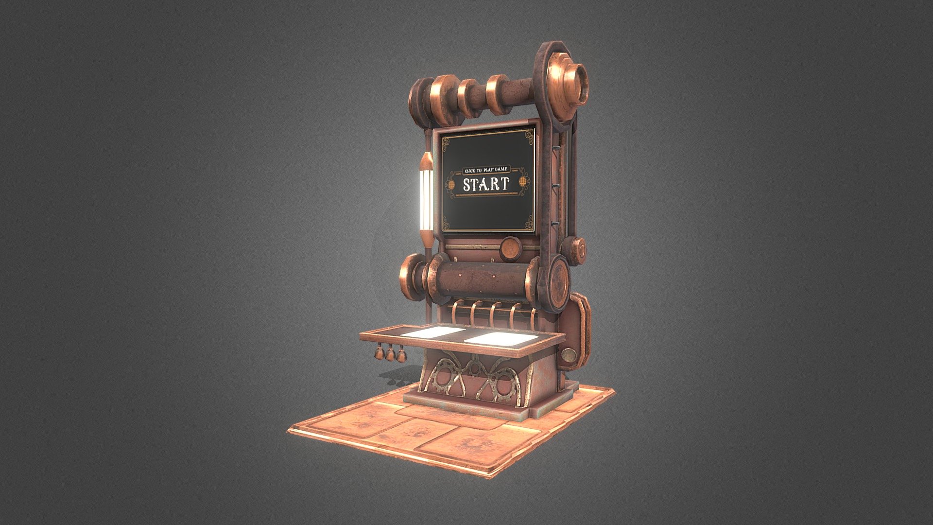 Steampunk Start Terminal | IWB - 3D model by Low Poly Models ...