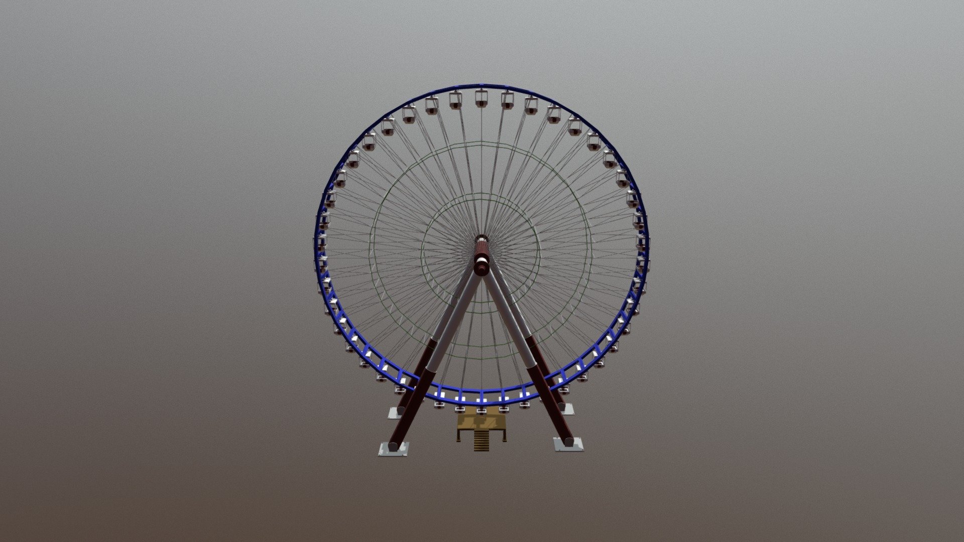 Ferris Wheel - 3D model by gabrielvignola [ac8ae4a] - Sketchfab