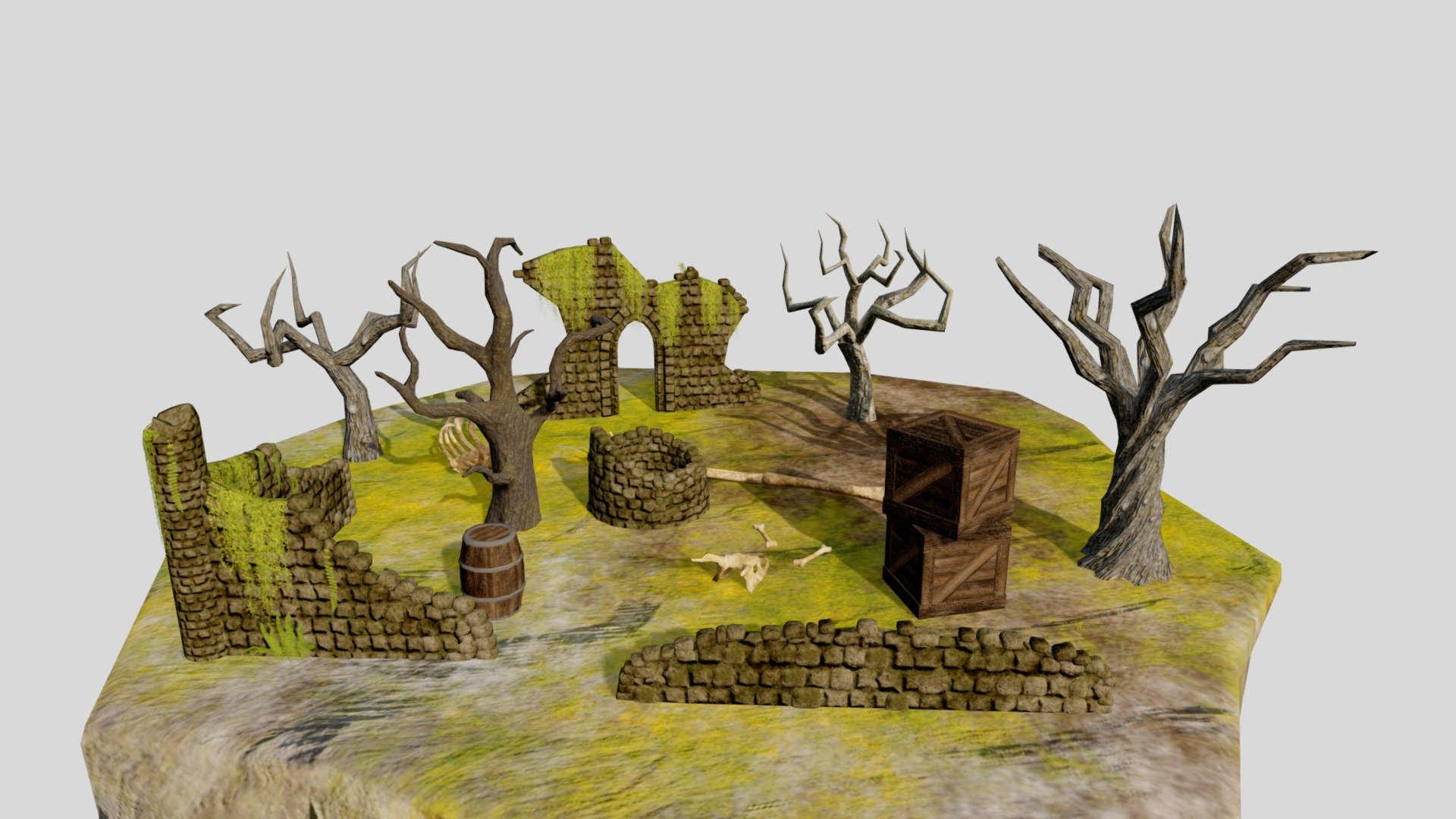 Environment Assets for school project - 3D model by Eivind Kolbjørnsen ...