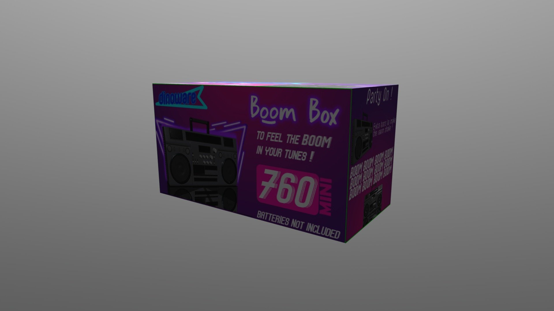Boom Box Packaging - Download Free 3D model by Owen Morris (@s4006570 ...