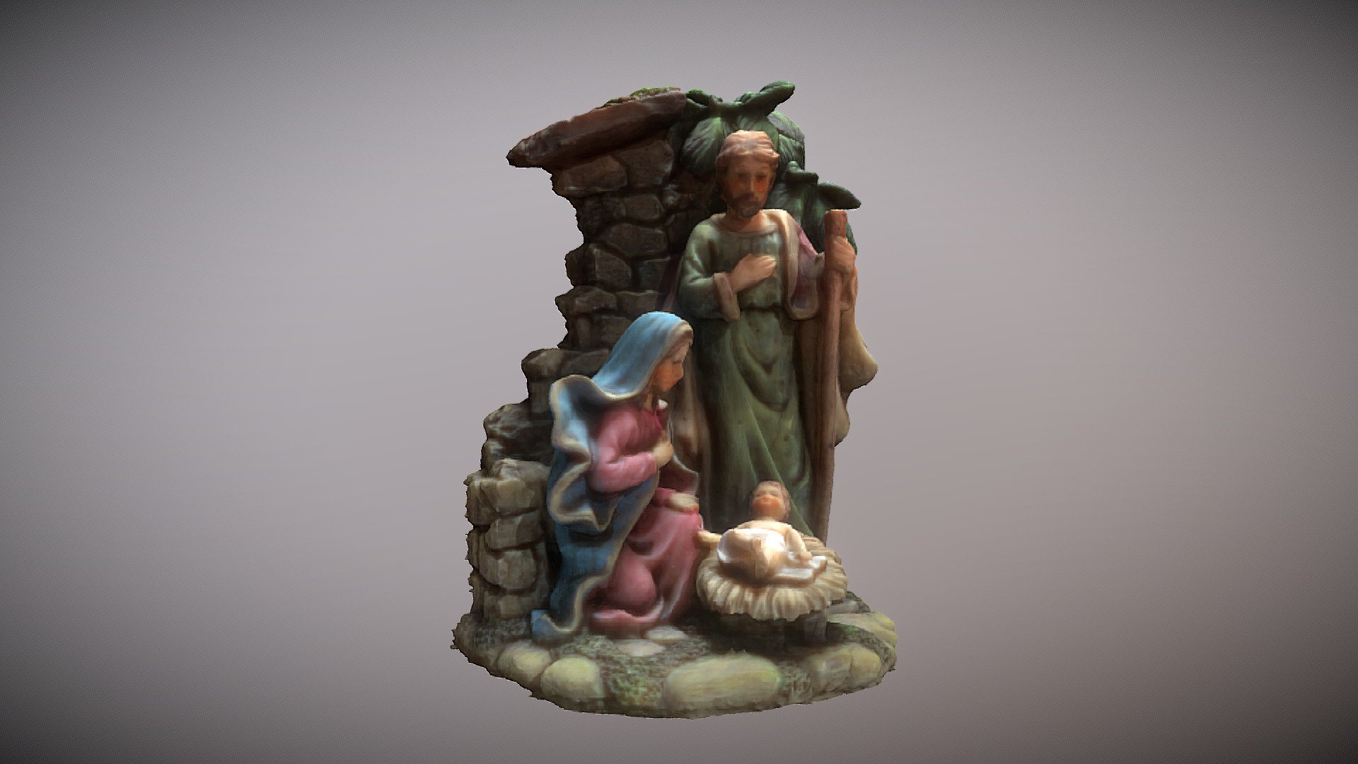 Nativity Scene Ornament Photogrammetry Test - Download Free 3D model by ...