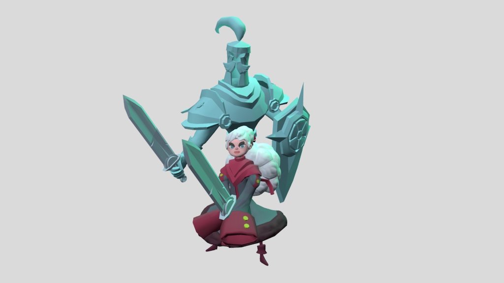 Aisling and Sir Cador - 3D model by Jacob Reuling (@JacobReuling ...