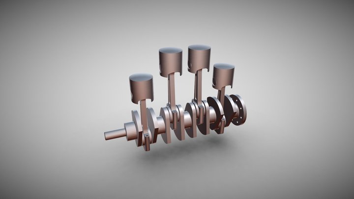 Four-cylinder-engine 3D models - Sketchfab