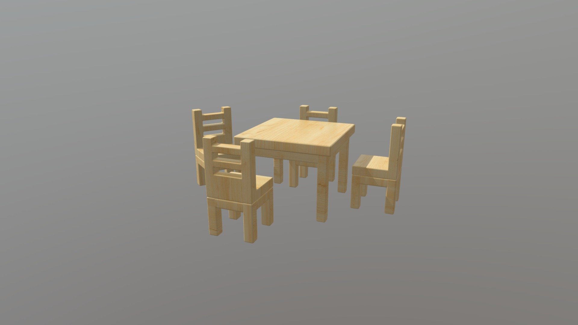 Kids Table Chairs - Download Free 3D model by Muhammad (@imuhammadsaad ...