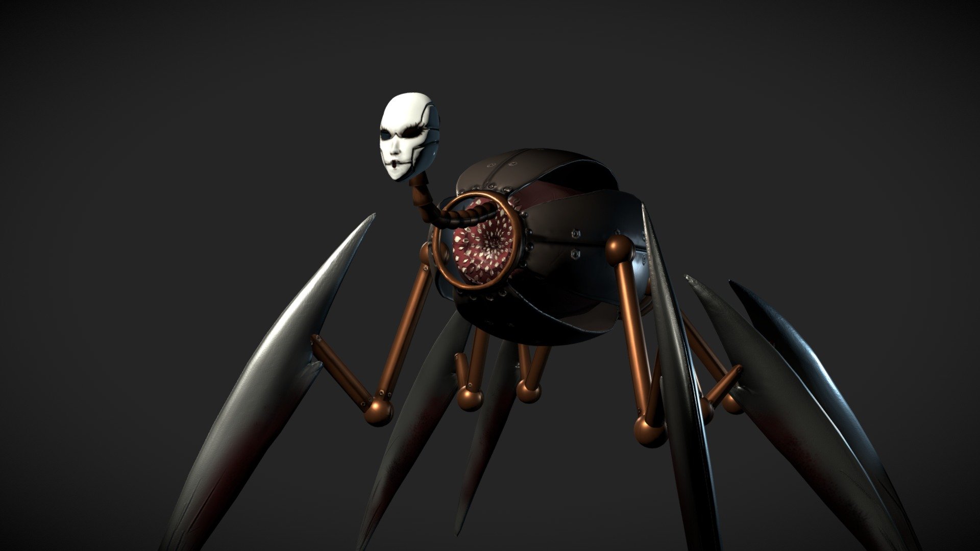 Biomechanical Monster - 3D model by KyraKiweh24 [ac9659d] - Sketchfab