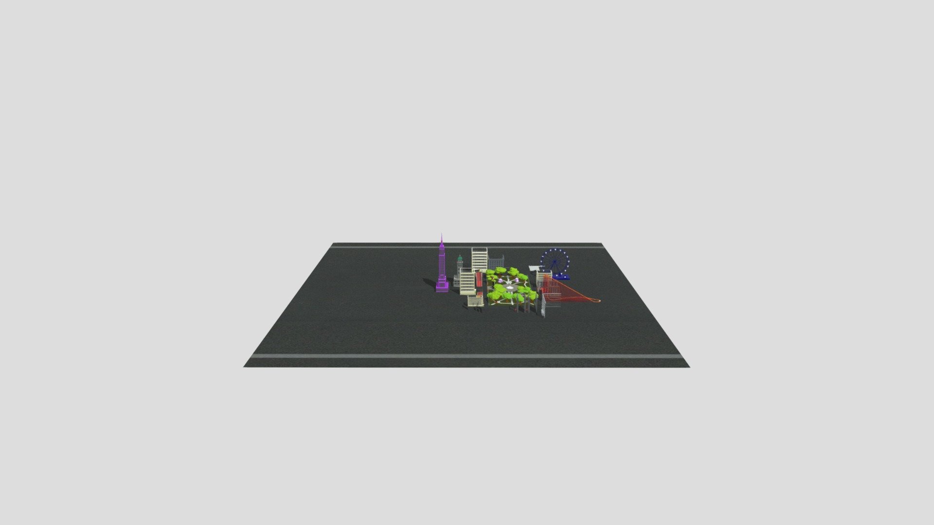 Theme Park - Download Free 3D model by Supachai.Wongpaisarn [ac967c8 ...