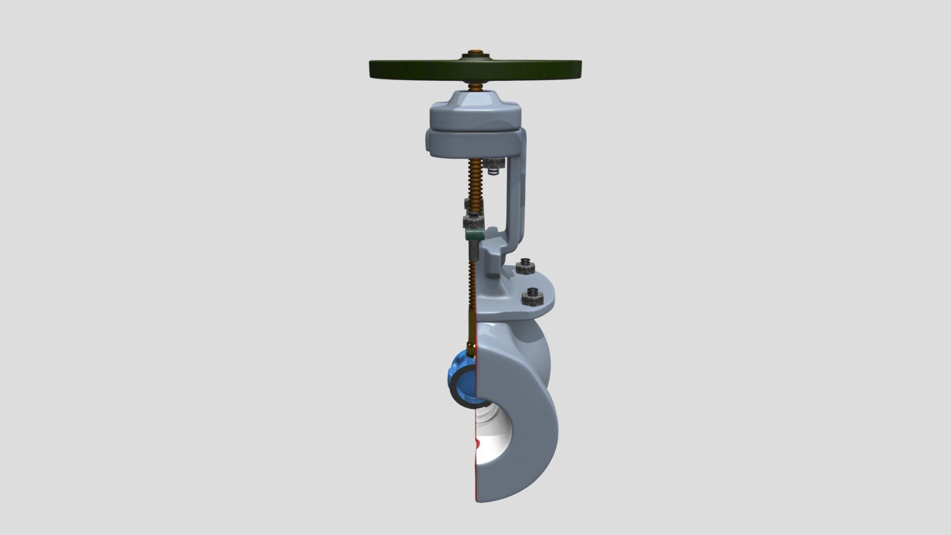 full gate valve - 3D model by Alejandro_Sanchez_33 [ac98ca8] - Sketchfab