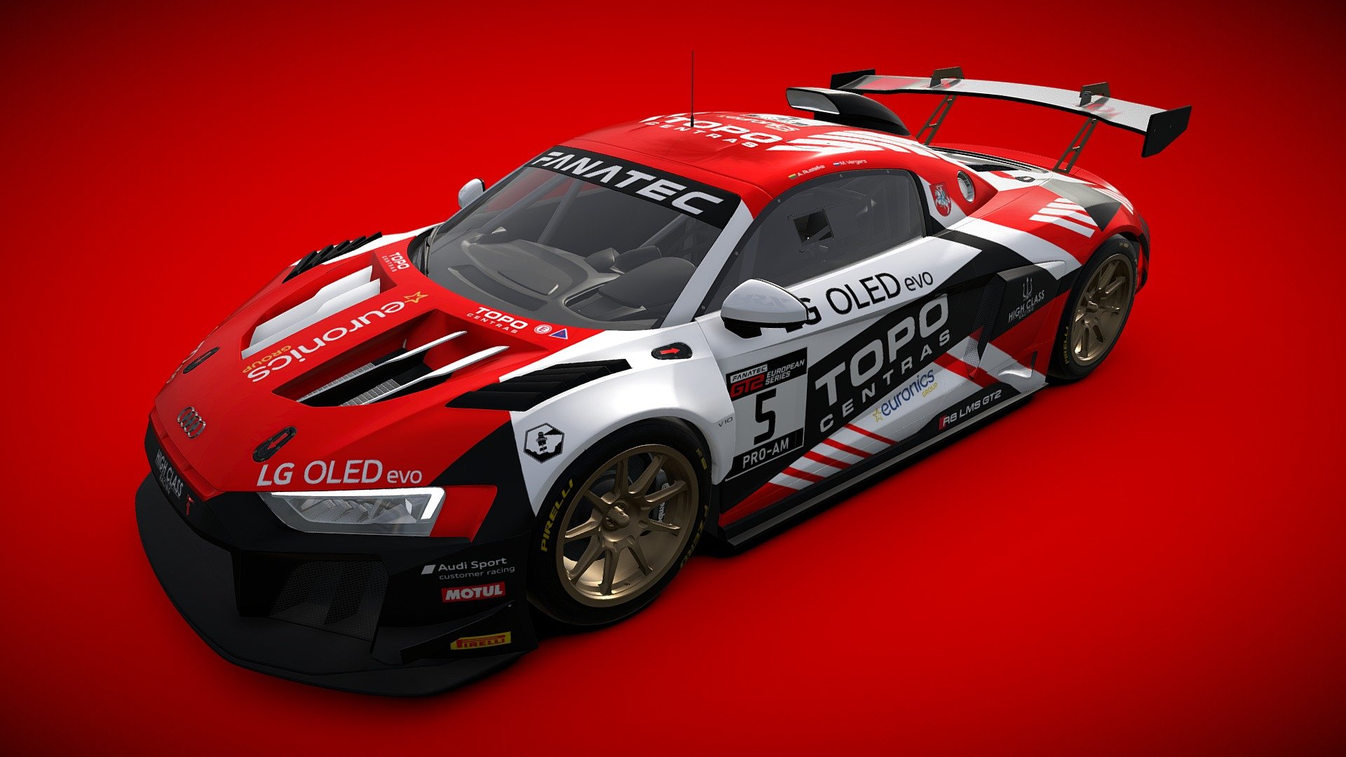 Audi R8 GT2 LMS #5 - Buy Royalty Free 3D model by jdaniel_92 (@jdaniel ...