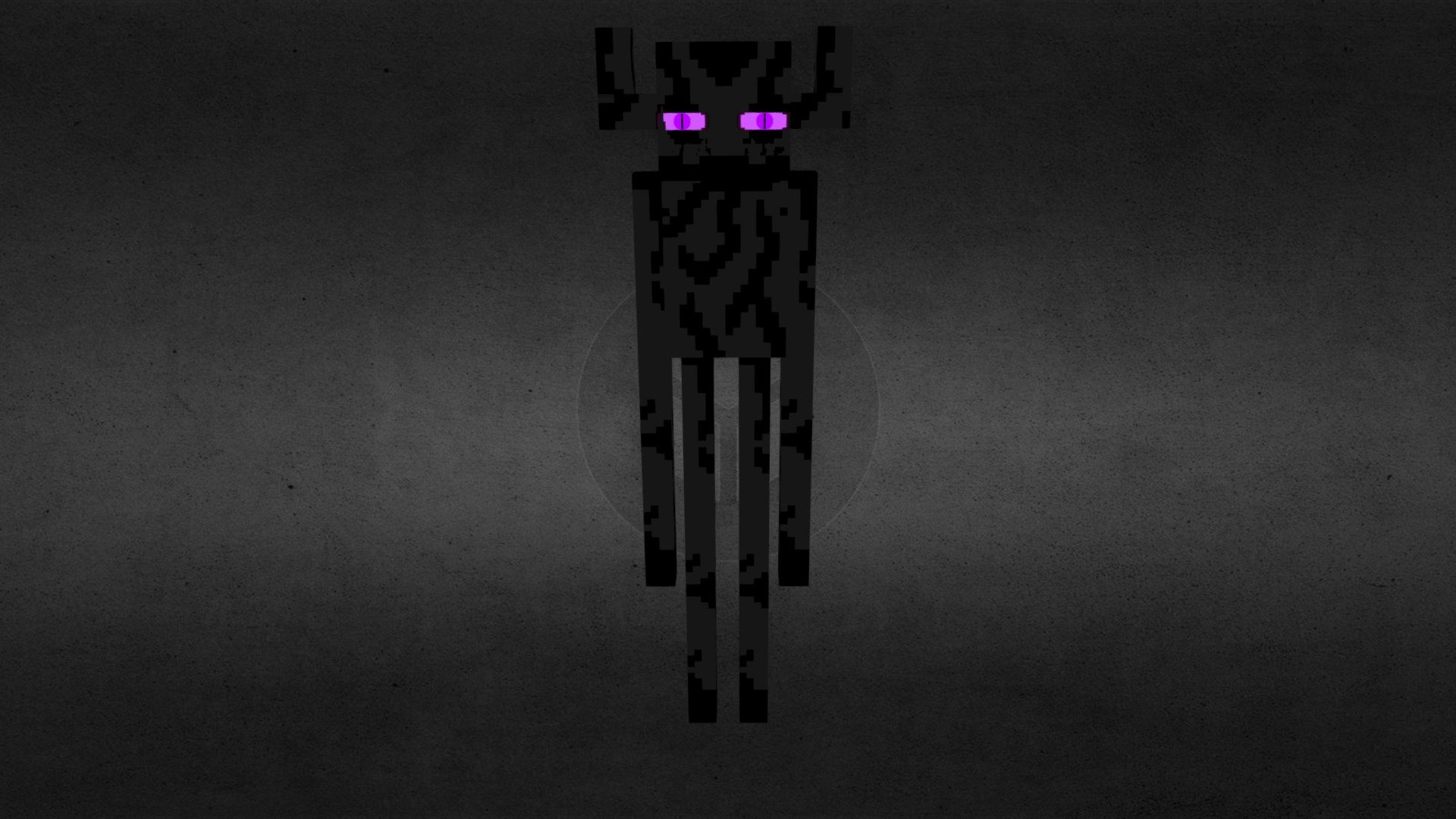 Teimpléad Ceann Enderman Minecraft