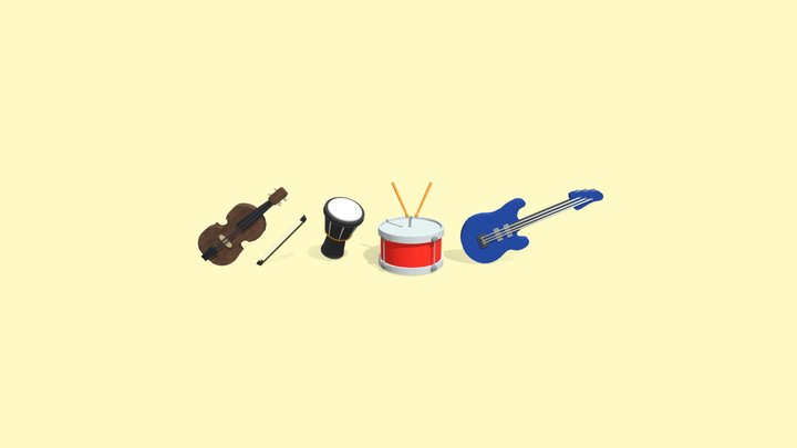 Musical-instrument 3D models - Sketchfab