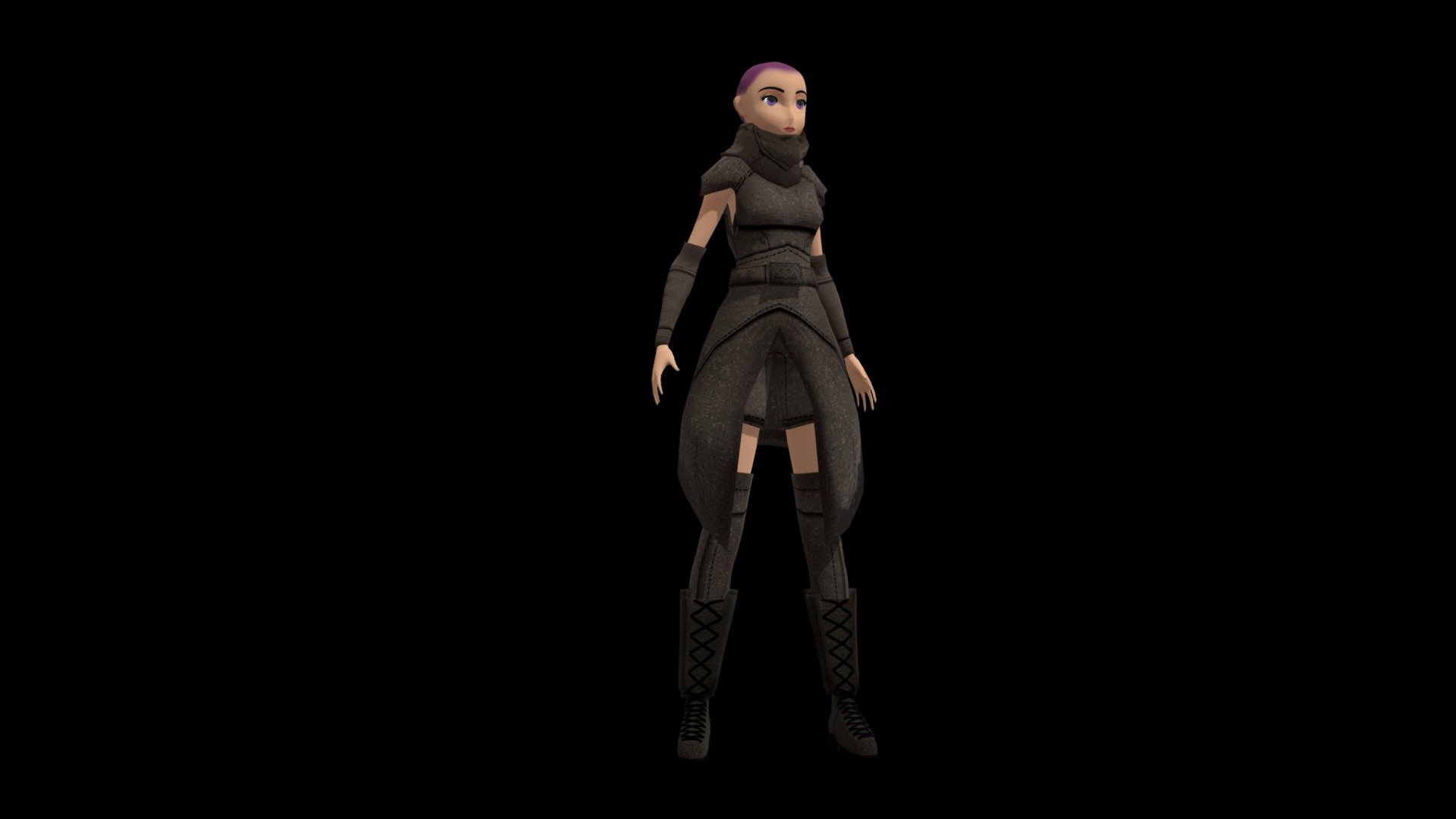 Cyber Girl - Download Free 3D model by Repewl [ac9d20f] - Sketchfab